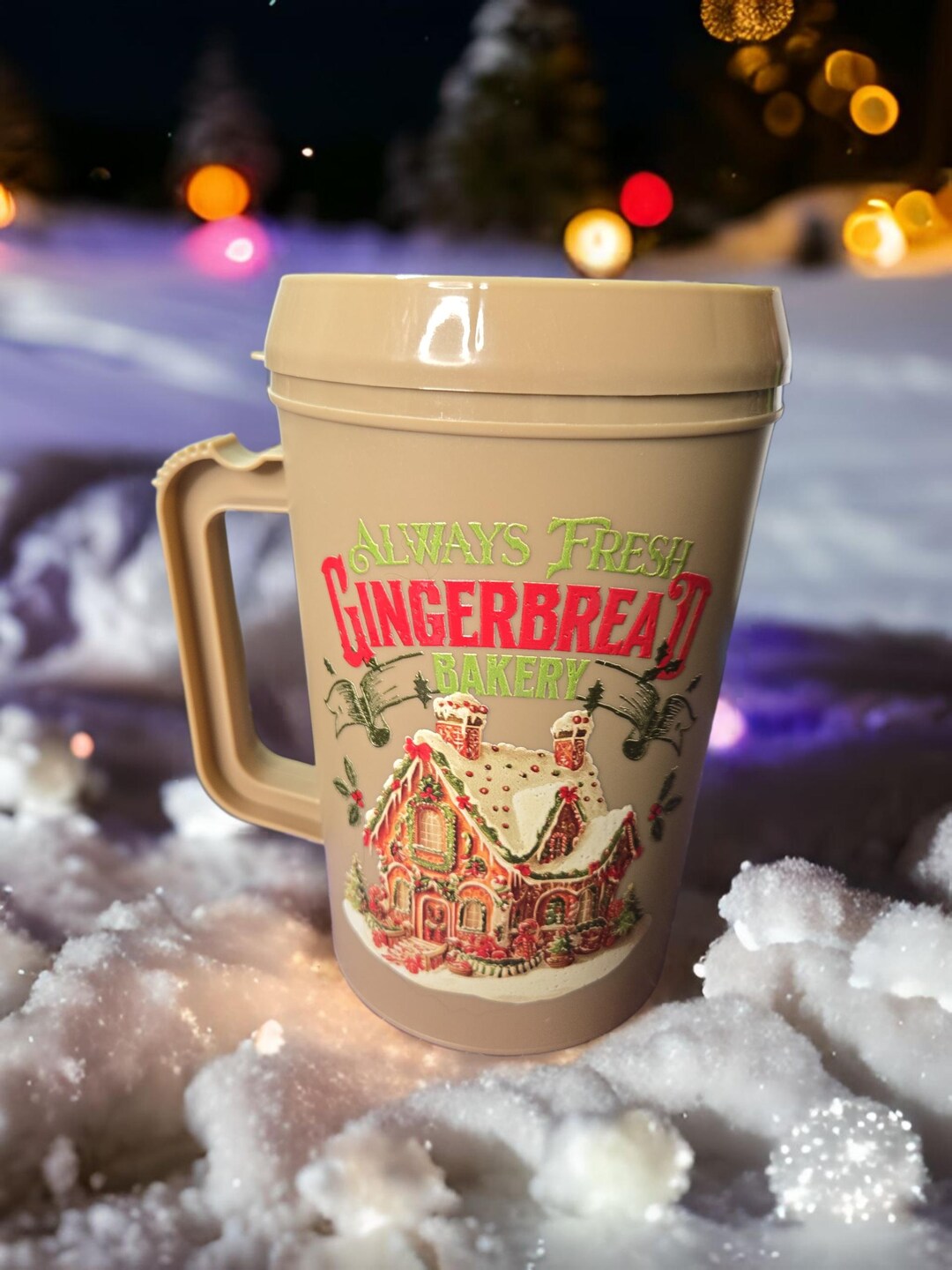 Gingerbread Mega Mug with Straw - Etsy