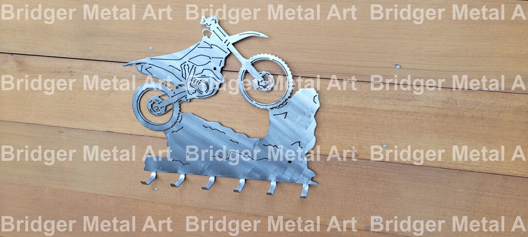 Dirt Bike Key Holder With 6 Hooks - Etsy