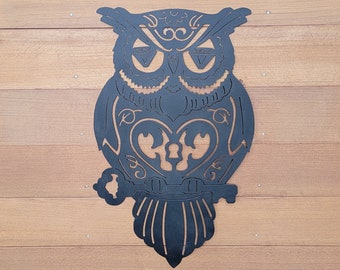 Metal Owl Wall Art - Etsy