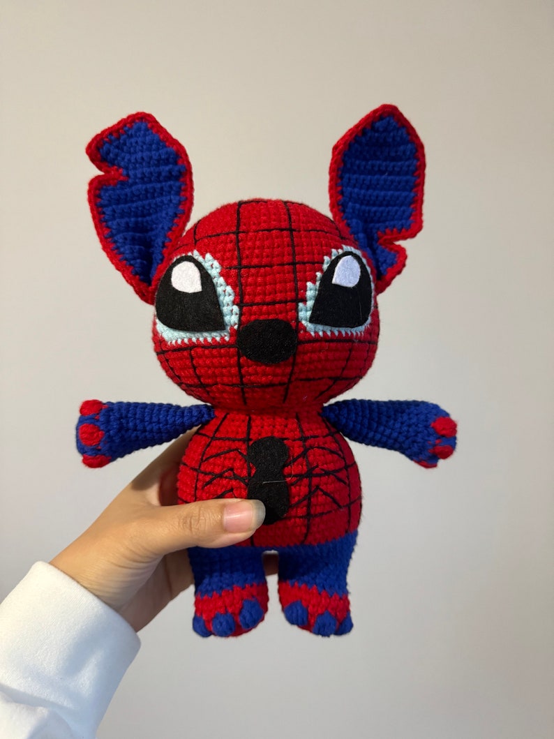Crochet Big Stitch and Spider Man Stitch. Finished Item. Handmade Doll ...