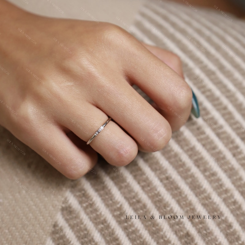 Thin Silver Ring - Etsy