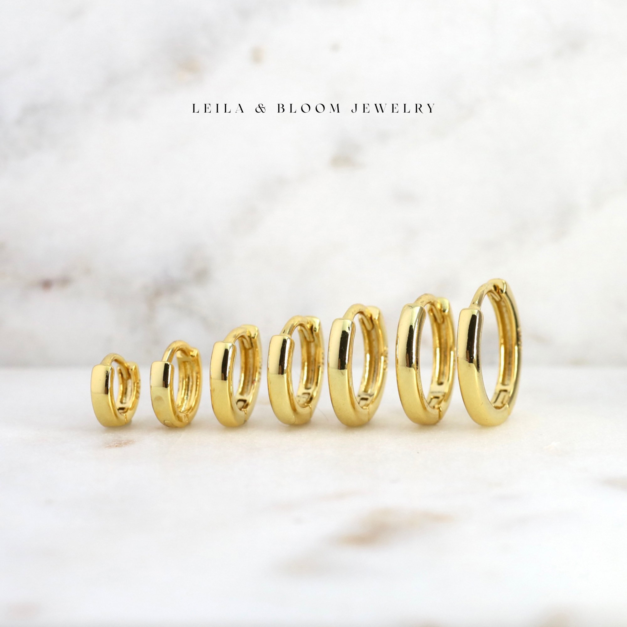 Huggie Hoop Gold Earrings • Dainty Small Tiny Gold Hoops • Conch Tragus ...