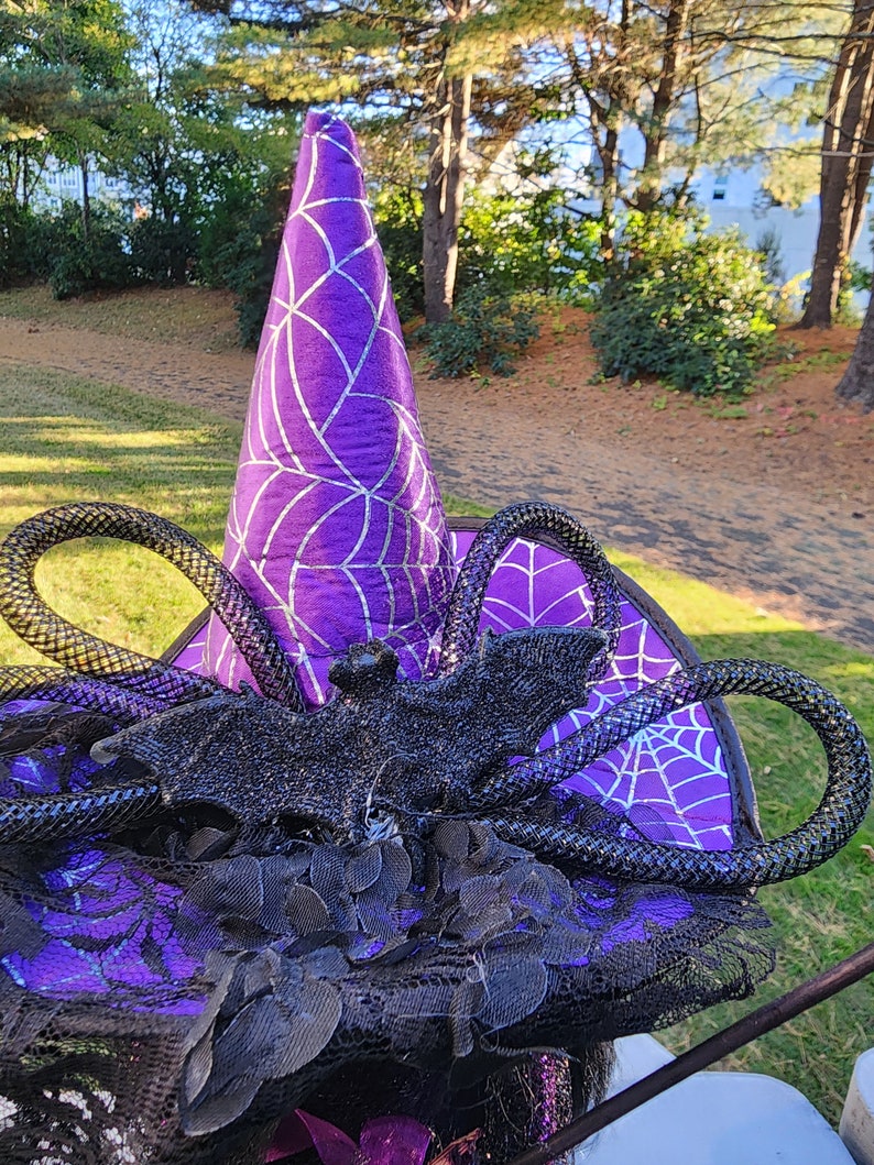 Handmade 16 Little Purple Witch Gnome Purple and Black, Gothic Lace ...