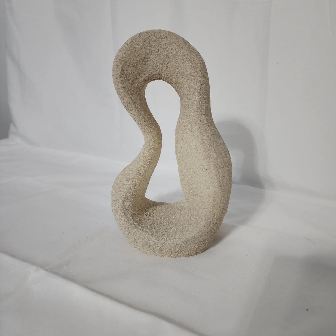 3D Printed Abstract Stone Sculpture: Keyhole Art Display - Etsy