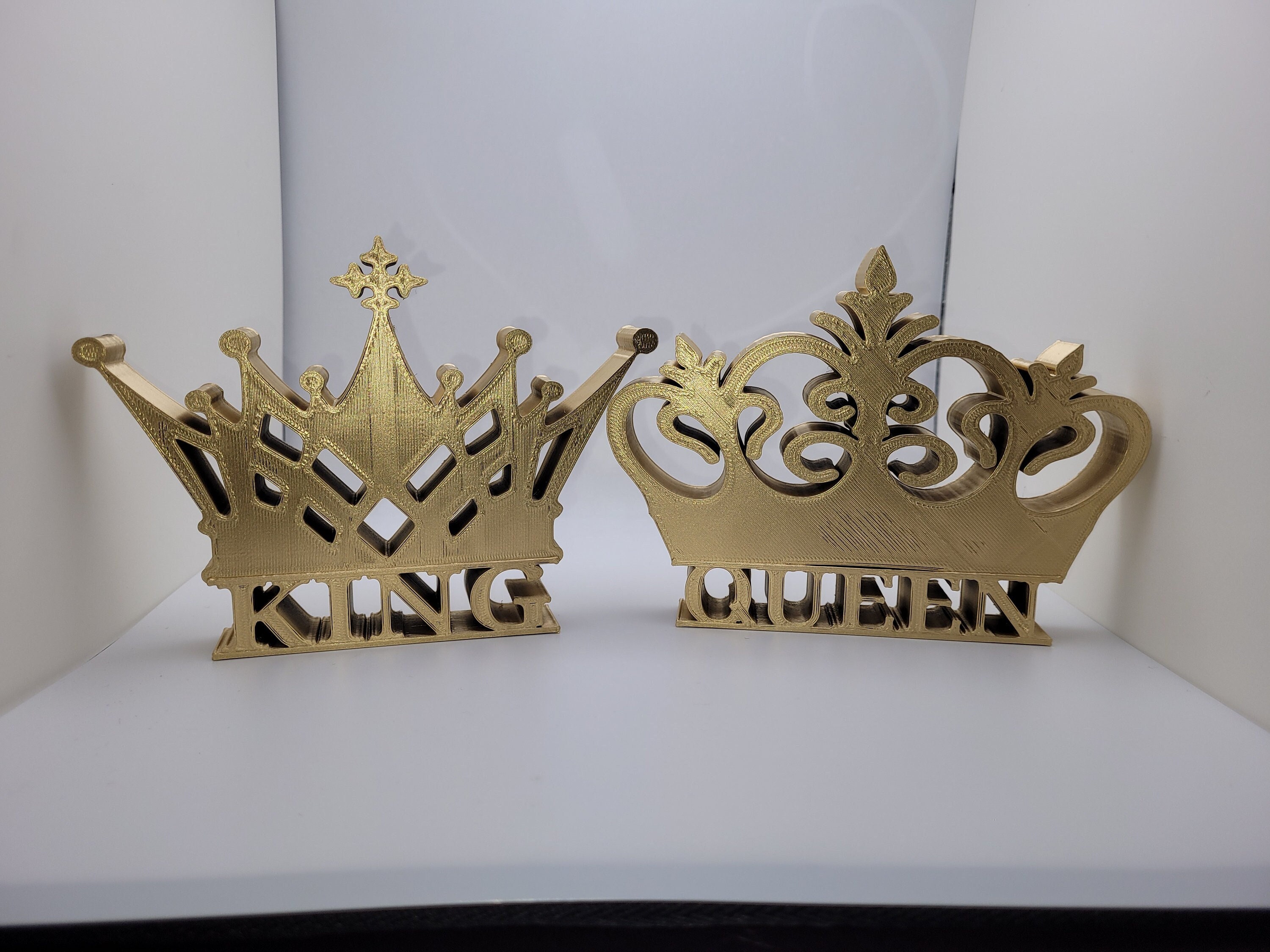 Gold Metal Crown Decor