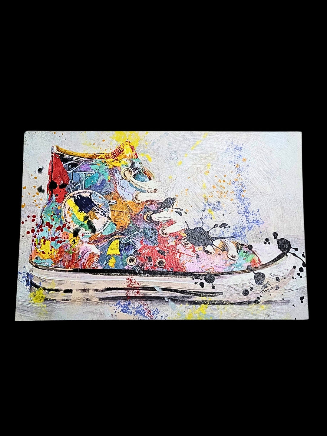 Splatter Painted All Star Chucks Shoes Hand Painted Sneakers Custom ...