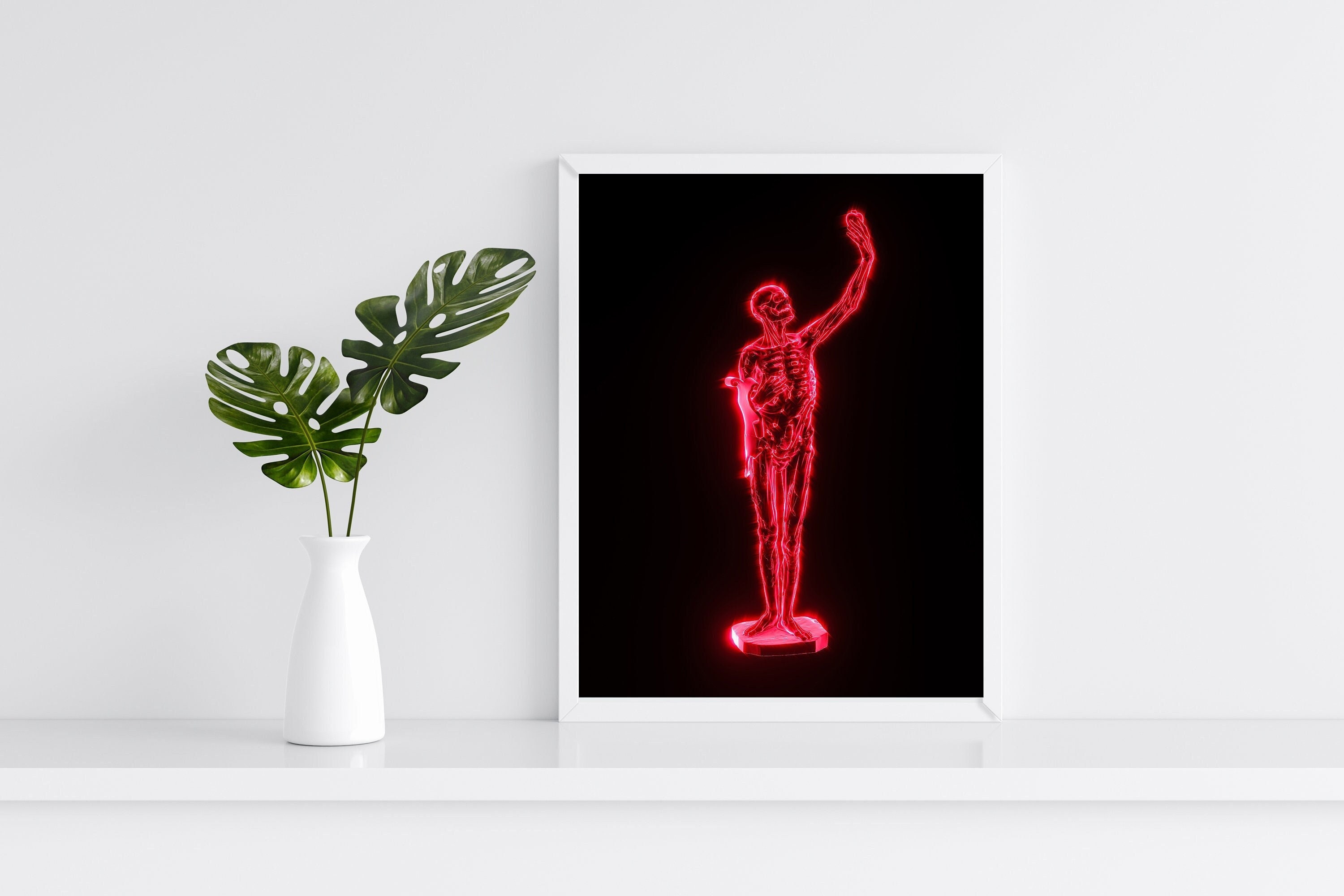 Corpse Statue at the Cadaver Tomb of Rene of Chalon Neon Print/wall Art ...