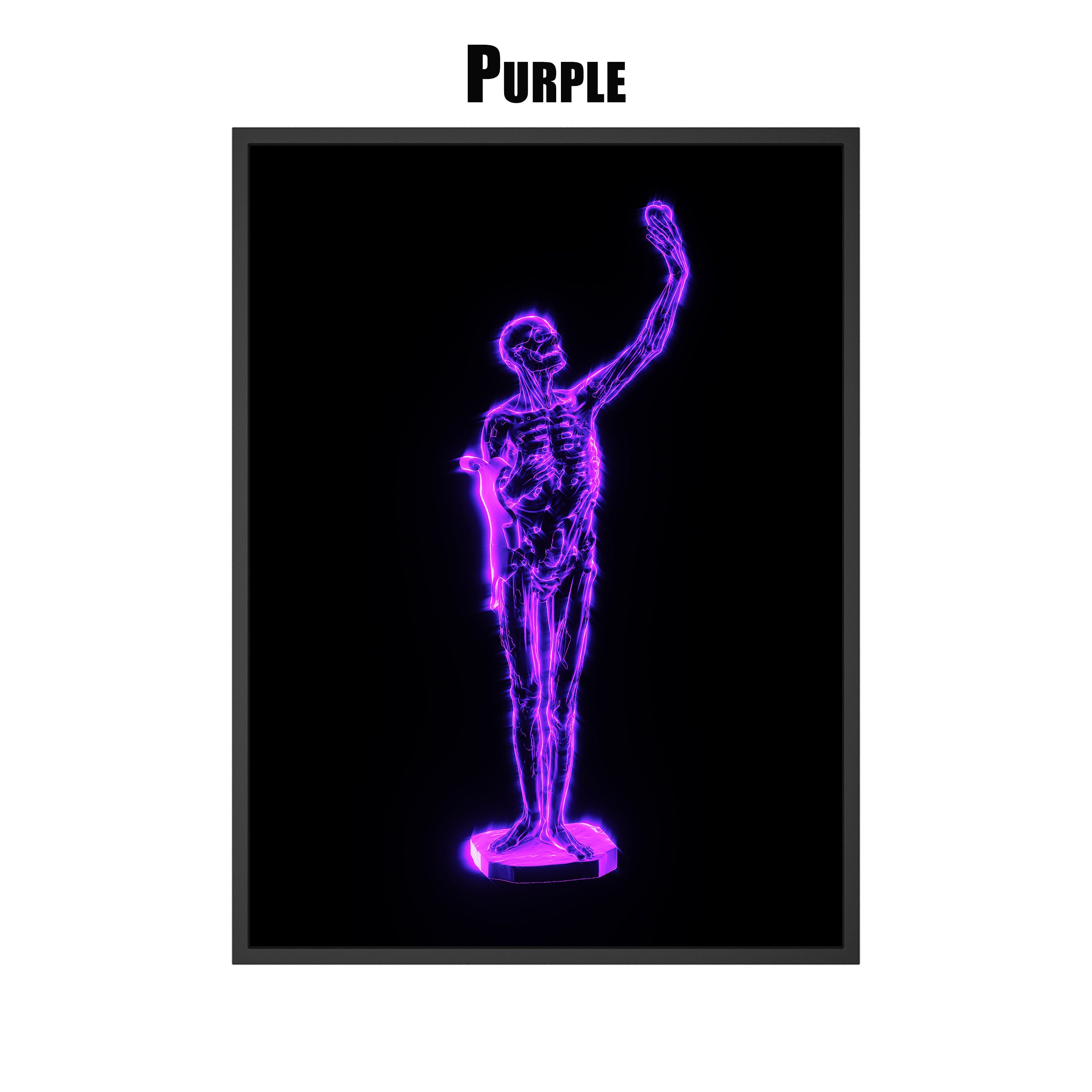 Corpse Statue at the Cadaver Tomb of Rene of Chalon Neon Print/wall Art ...