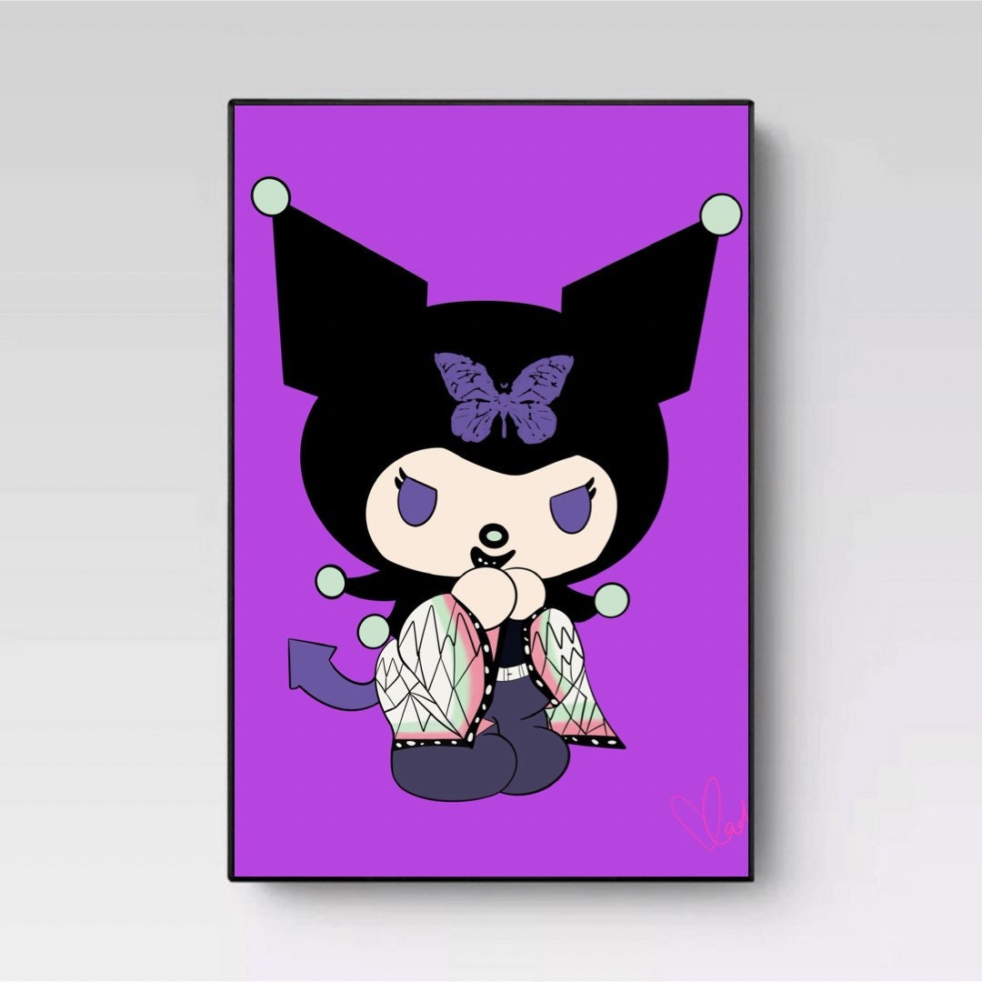 Kuromi Slayer Art Print Demon Kuromi Anime Fan Art - Etsy
