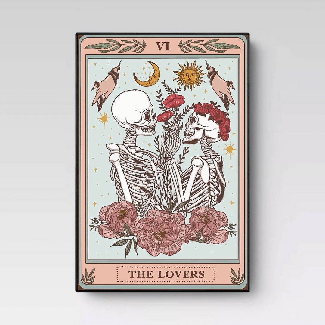 The Lovers Lane Art the Lovers Tarot Fan Art - Etsy