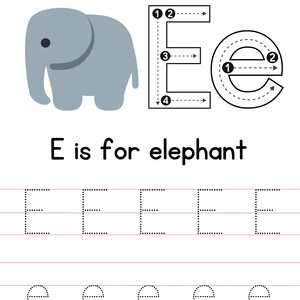 26 Fun Printable Letter Tracing Pages - Etsy Canada