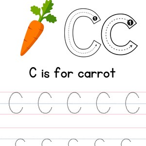 26 Fun Printable Letter Tracing Pages - Etsy Canada