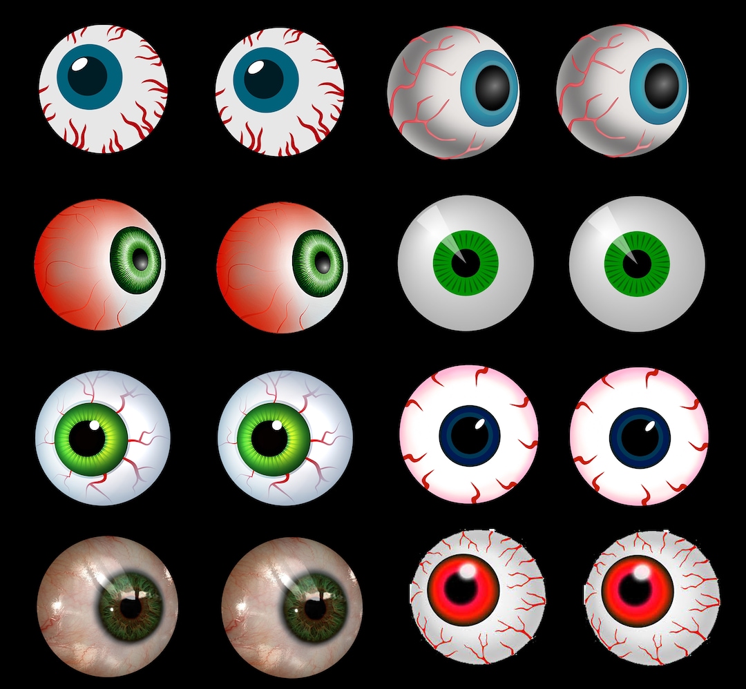 1.5" Vinyl Eyeball Stickers - Etsy