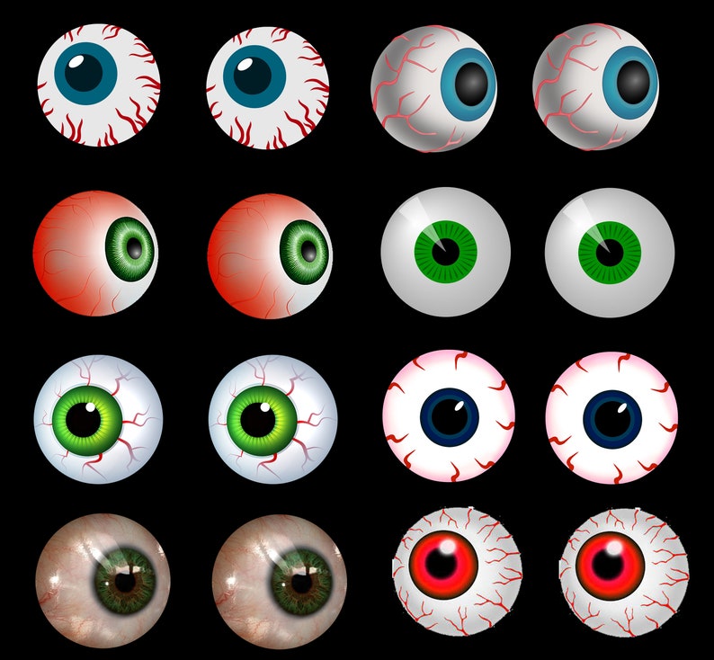 1.5" Vinyl Eyeball Stickers - Etsy