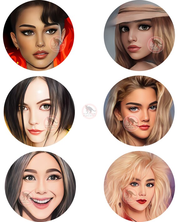 Sexy Famous Female Stickers | Etsy