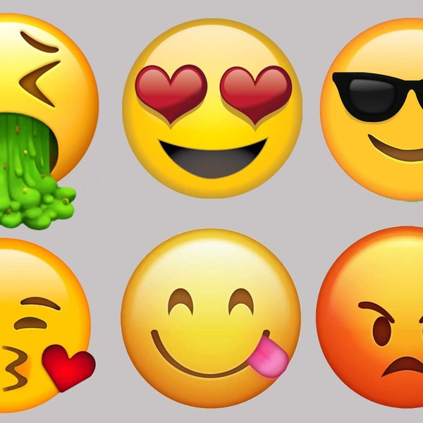 Emoji Stickers - Etsy