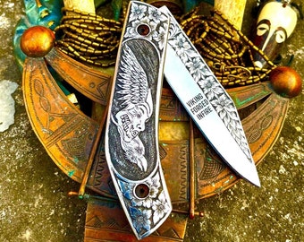 Viking Knife Pocket Knife Customised Chisel Deep Hand - Etsy