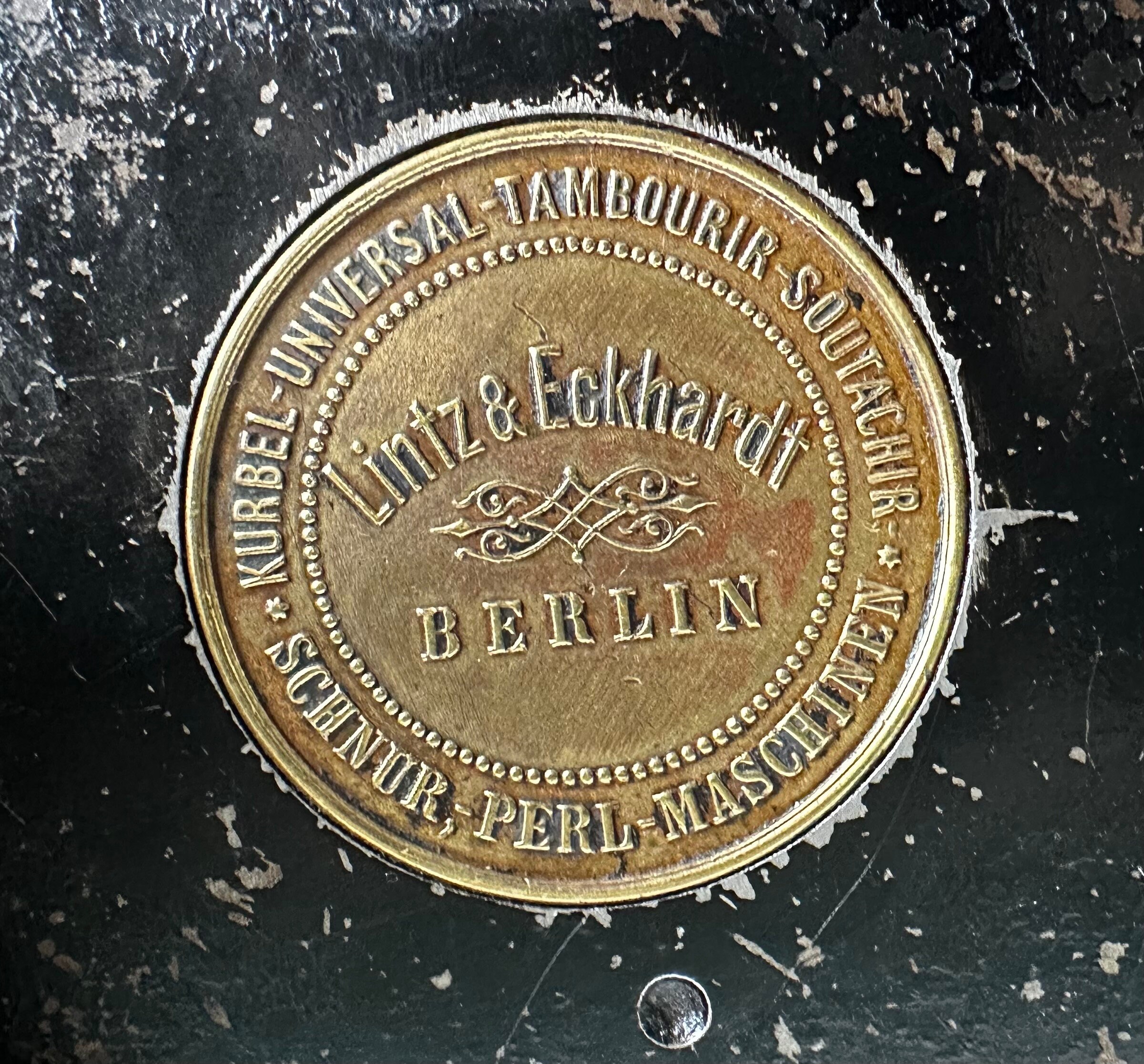 Vintage 1910 Lintz & Eckhardt Chainstitch Embroidery Machine No 3 ...