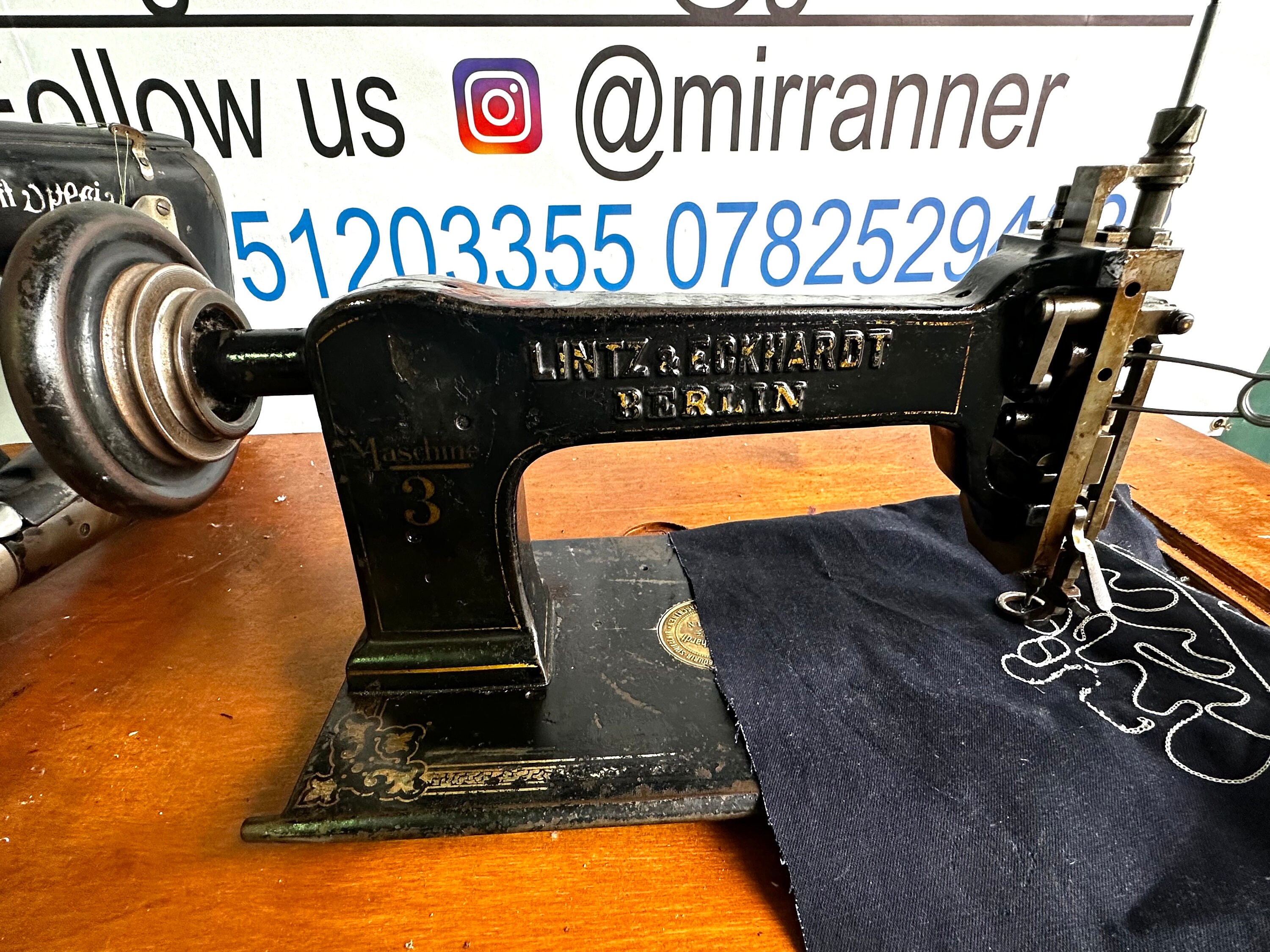 Vintage 1910 Lintz & Eckhardt Chainstitch Embroidery Machine No 3 ...