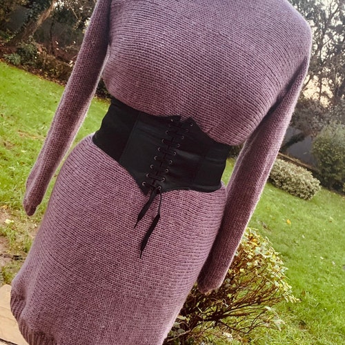 Knitting Machine Pattern Turtle Neck Sweater Dress Addi - Etsy