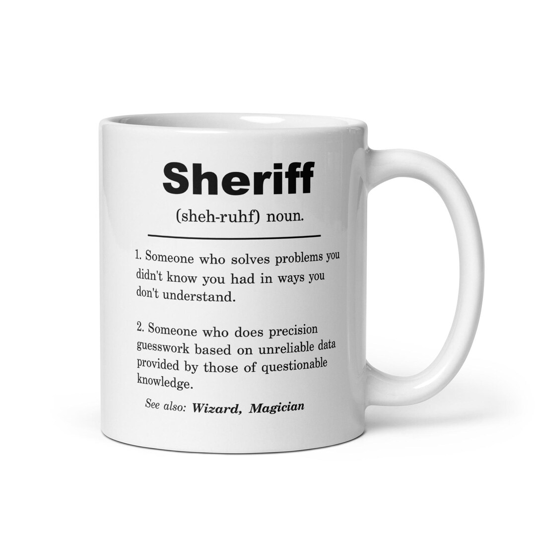 Sheriff, Sheriff Mug, Sheriff Gift, Sheriff Appreciation Gift, Sheriff ...