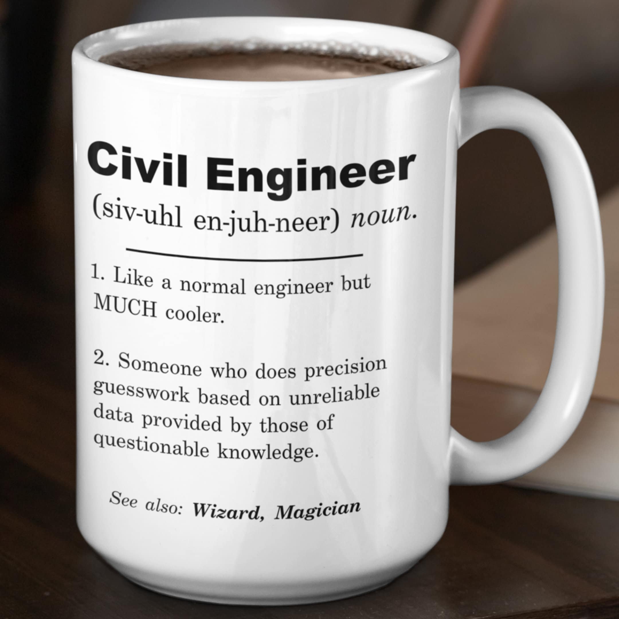 Civil Engineer Definition Mug, Civil Engineer Gifts, Civil Engineer ...