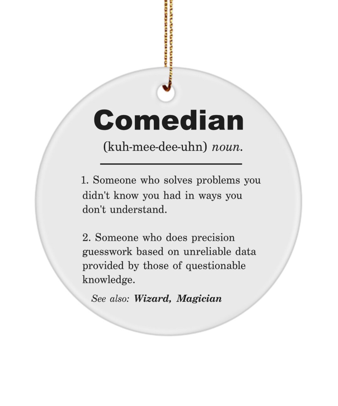 Comedian Gift, Comedian Ornament, Comedian Gift Idea, Comedian ...