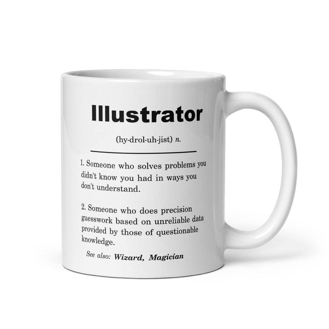 Illustrator Mug, Illustrator Gifts, Illustrator Gift Ideas, Illustrator ...