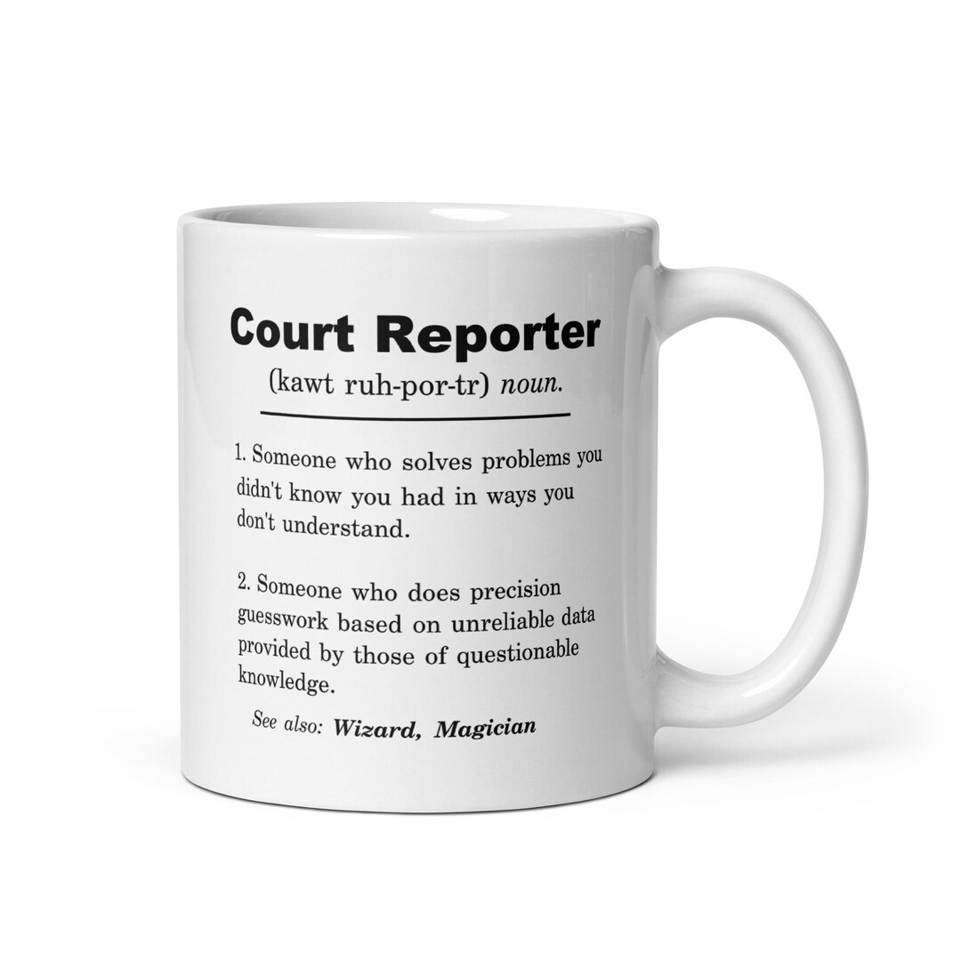 Court Reporter Mug, Court Reporter Gift, Court Reporter Gift Ideas ...