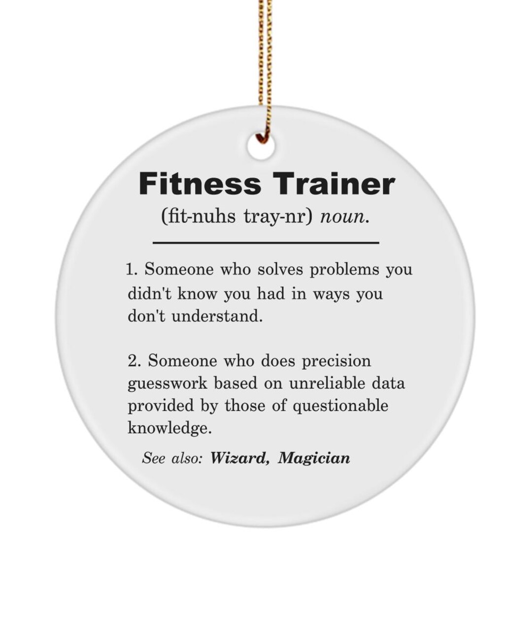 Fitness Trainer Ornament, Fitness Trainer Gift, Fitness Trainer Gift ...