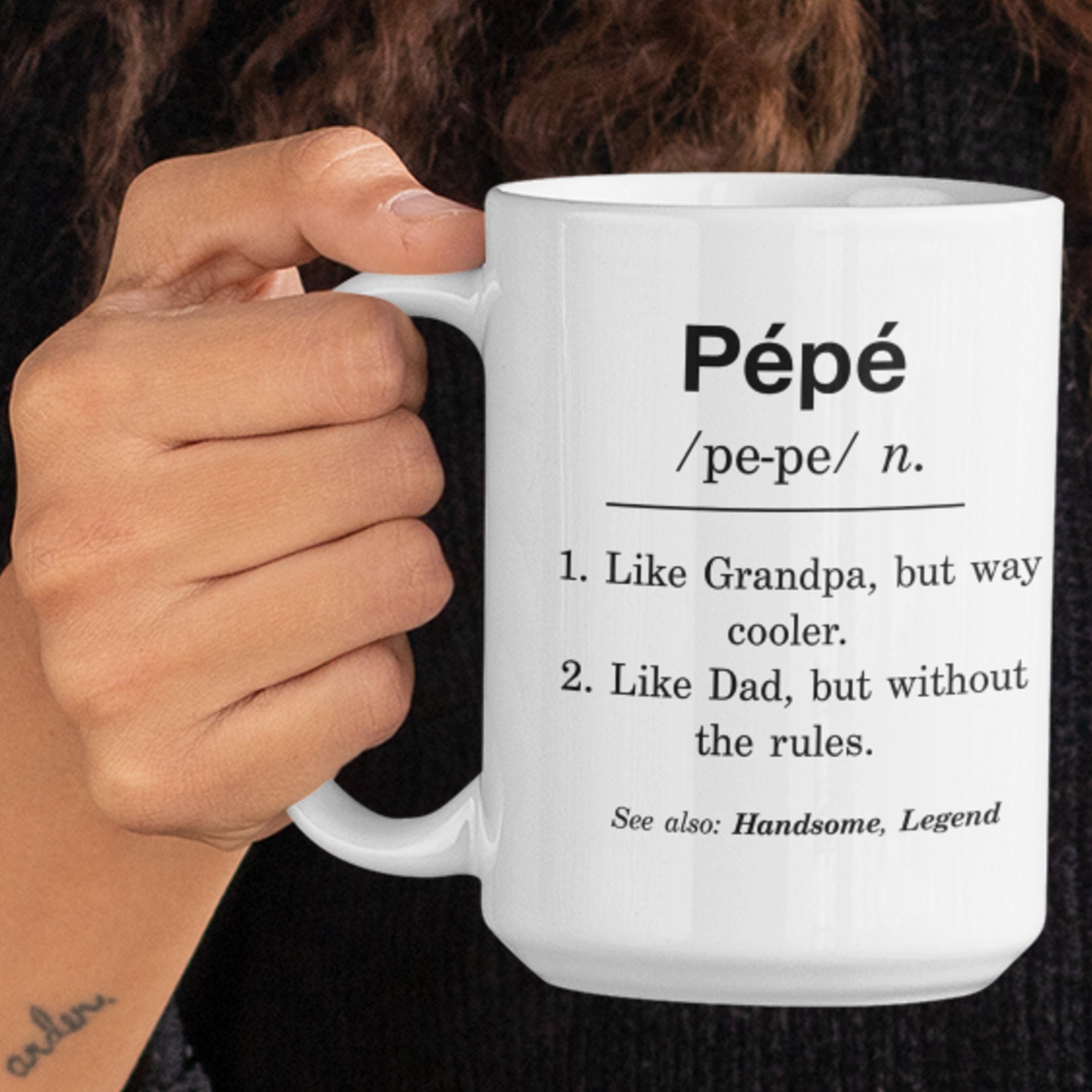 Pepe Definition Coffee Mug Grandpa Funny Tea Cup - Etsy