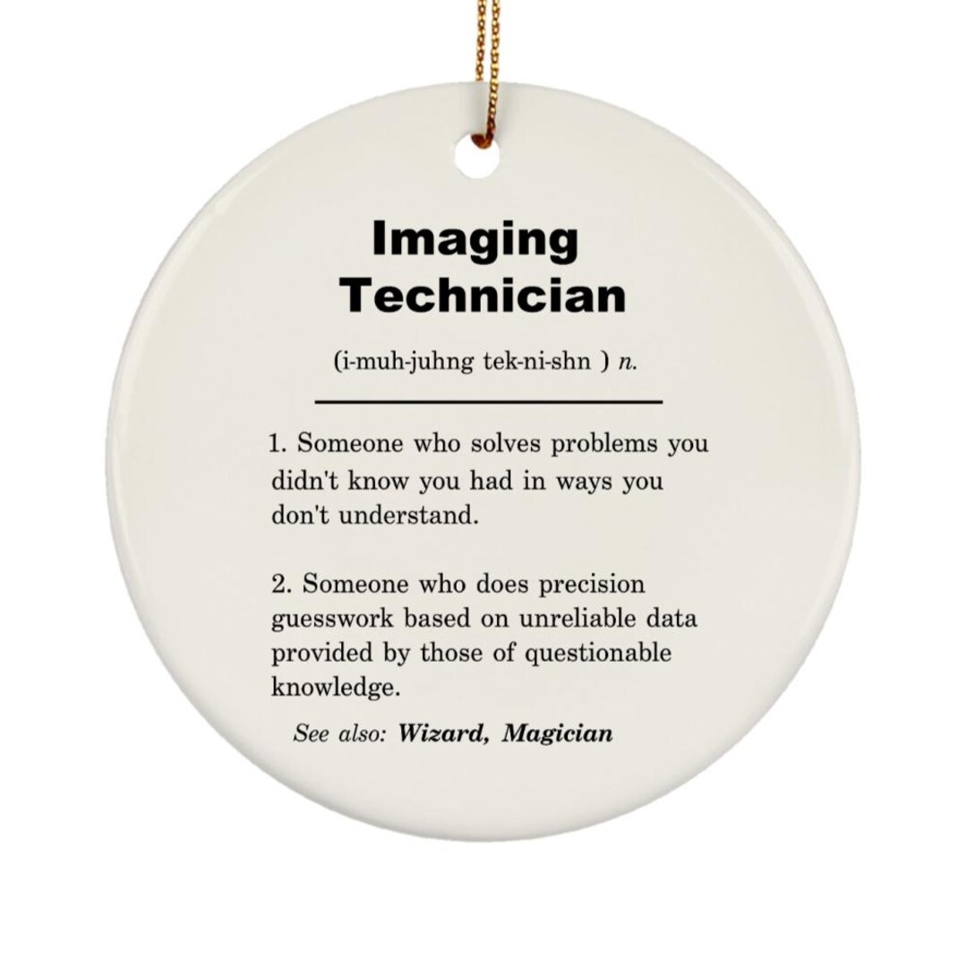 Imaging Technician Ornament, Imaging Technician Gift, Imaging ...