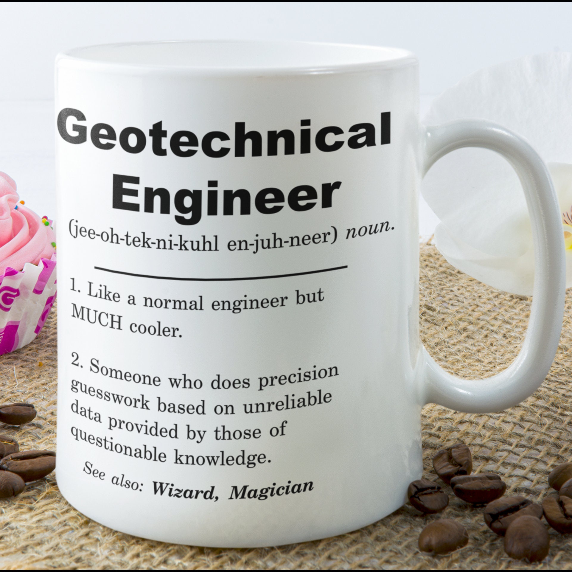 Geotechnical Engineer Definition Mug, Geotechnical Engineer Gifts ...