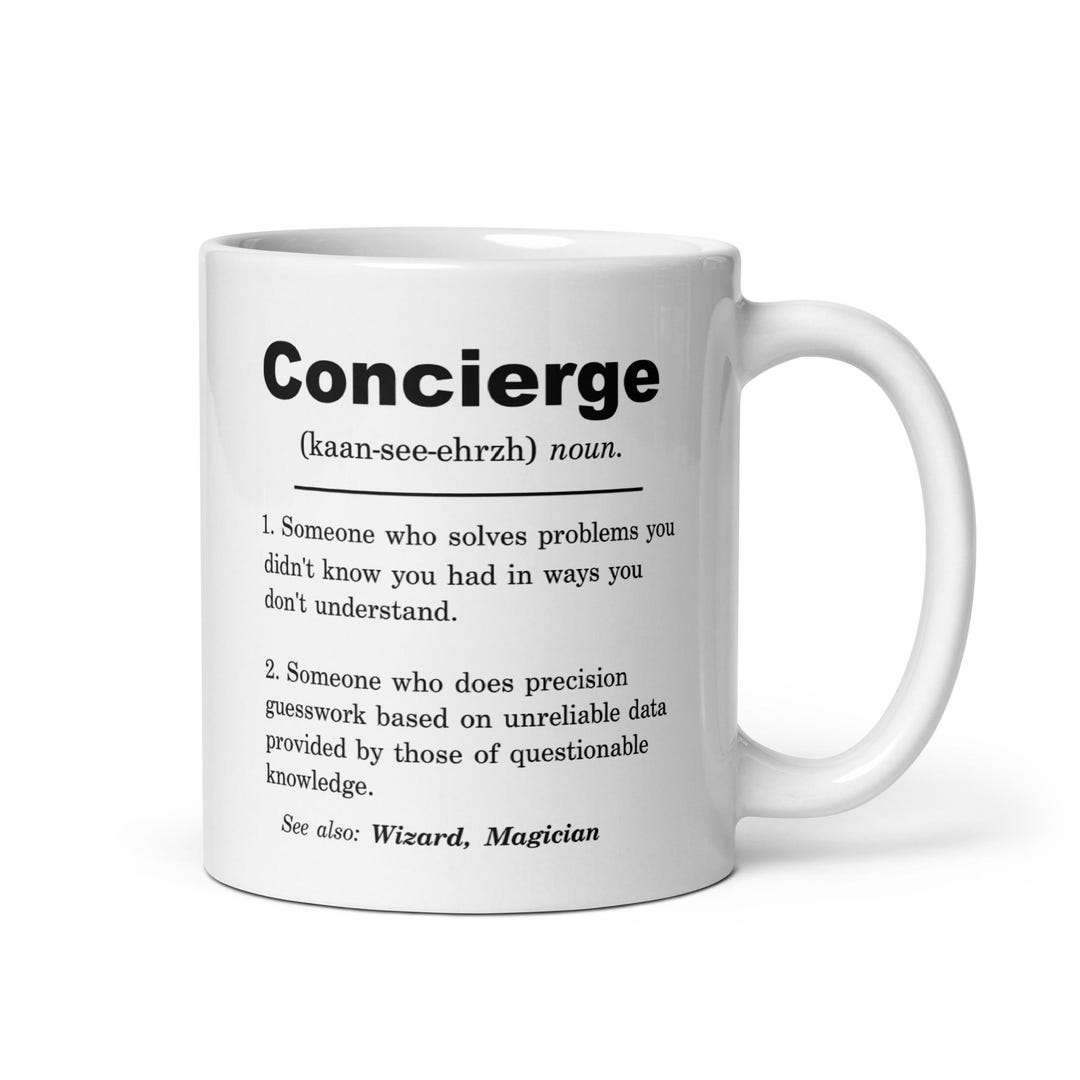 Concierge Mug, Concierge Gift, Concierge Gift Ideas, Concierge Birthday ...