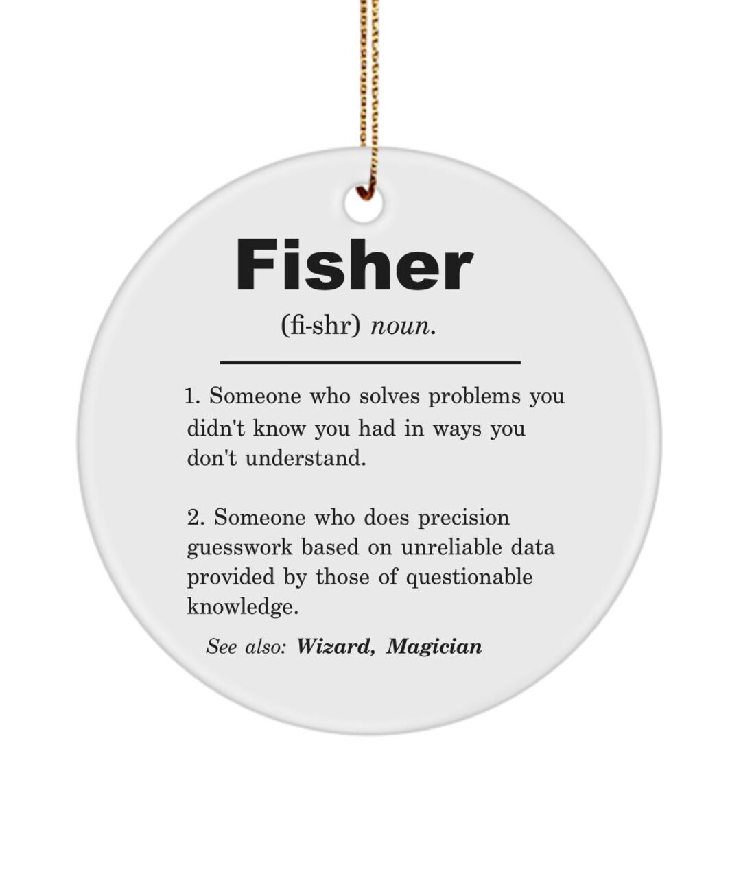 Fisher Ornament, Fisher Gifts, Fisher Gift Ideas, Fisher Christmas Gift ...