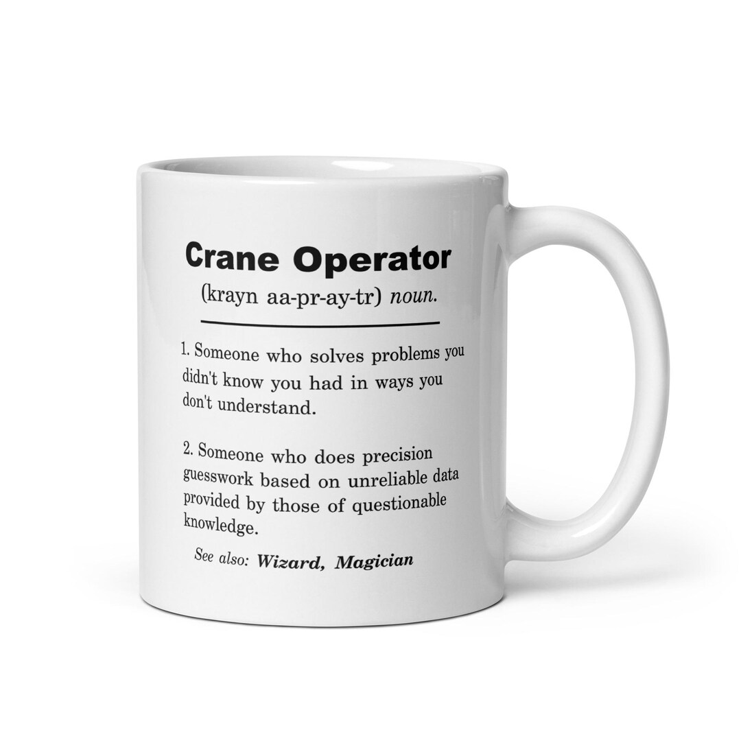 Crane Operator Mug, Crane Operator Gifts, Crane Operator Gift Ideas ...