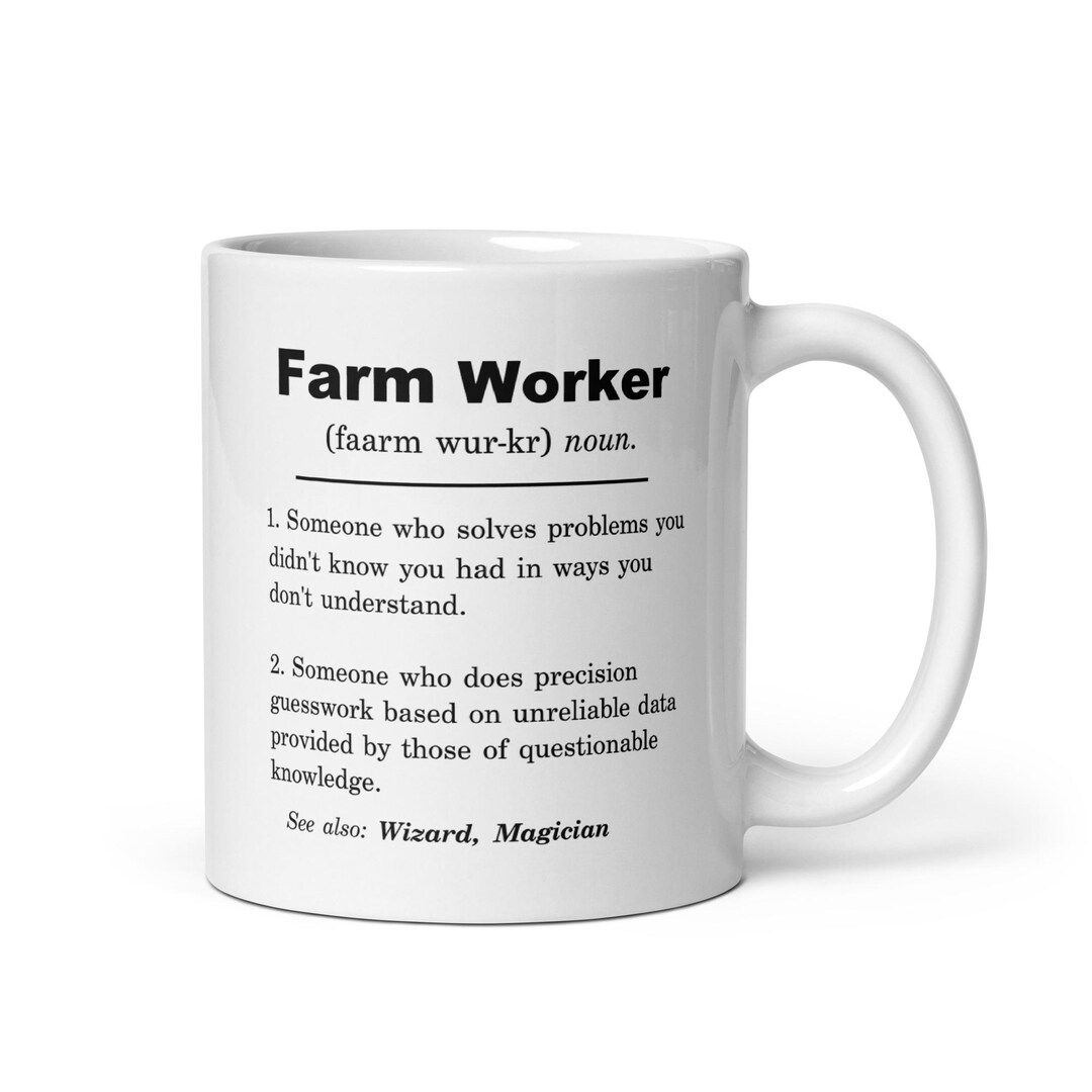 Farm Worker Mug, Farm Worker Gift, Farm Worker Gift Ideas, Farm Worker ...