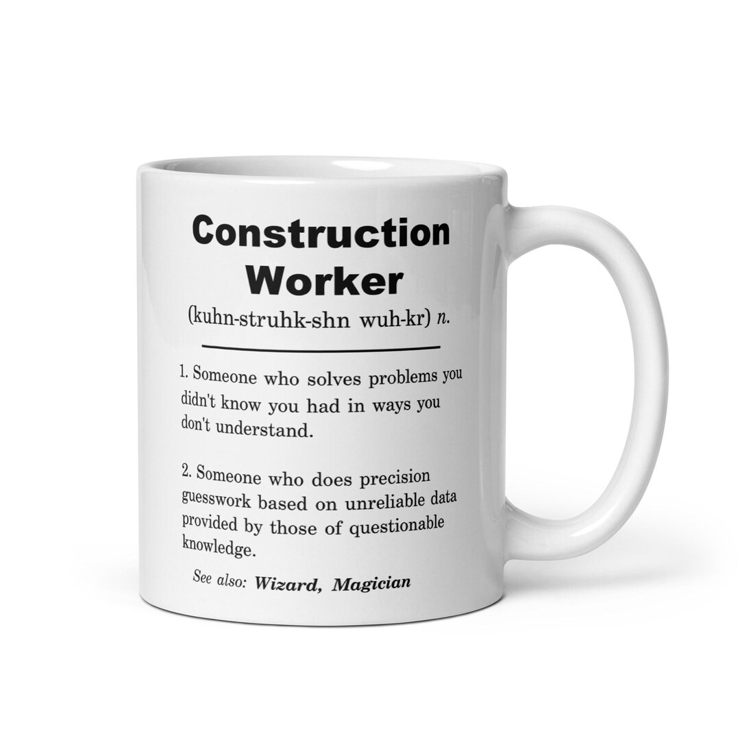Construction Worker Mug, Construction Worker Gift, Construction Worker ...