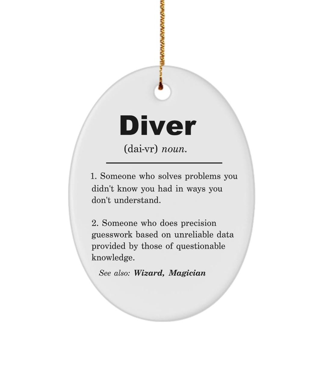 Diver Ornament, Diver Gift, Diver Gift Ideas, Diver Christmas Gift ...