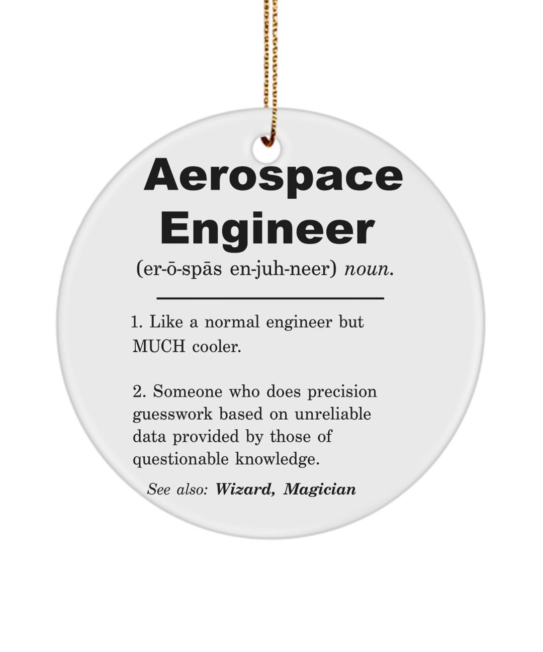 Aerospace Engineer Definition Ornament, Aerospace Engineer Gifts ...