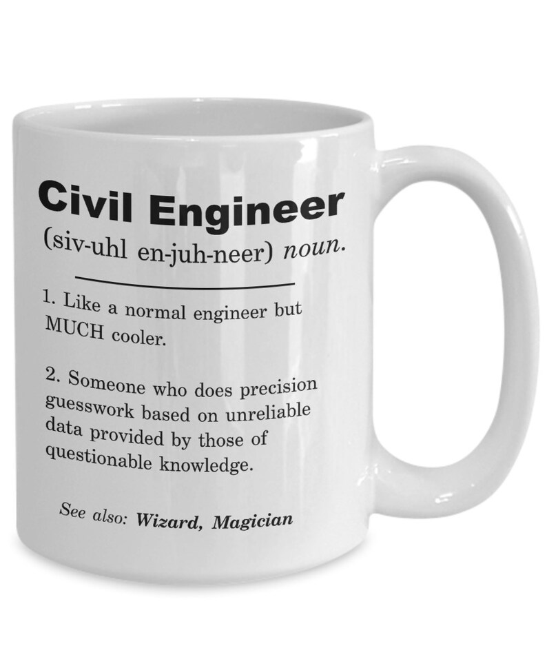 Civil Engineer Definition Mug, Civil Engineer Gifts, Civil Engineer ...