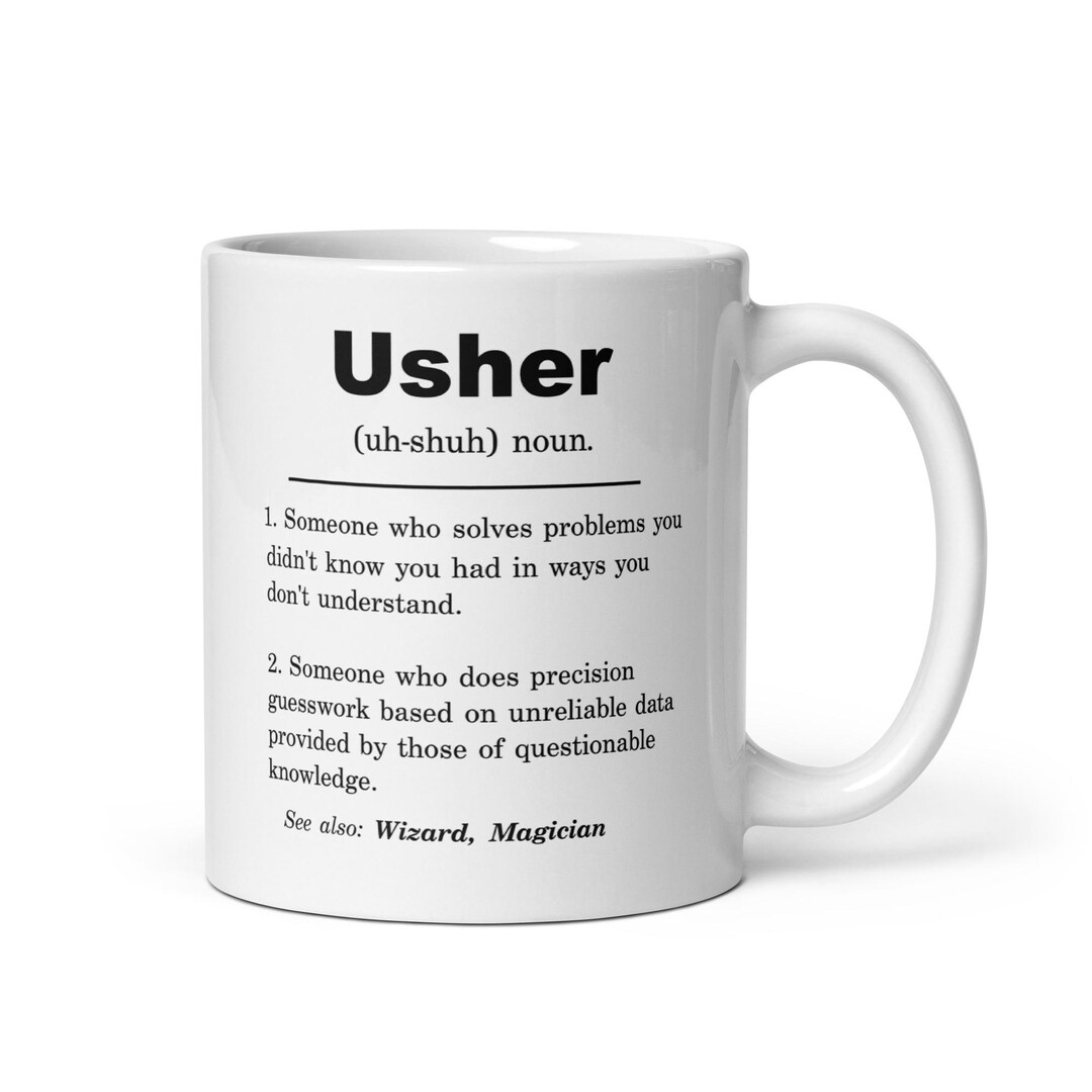 Usher, Usher Mug, Usher Gift, Usher Appreciation Gift, Usher Gift Ideas ...