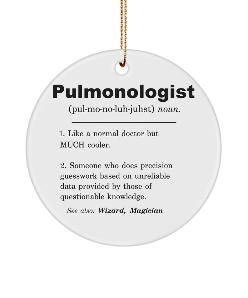 Pulmonologist, Pulmonologist Gift, Pulmonologist Christmas Ornament ...