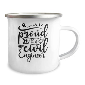 Civil Engineer Camper Mug , Civil Engineer Birthday Gift, Civil ...