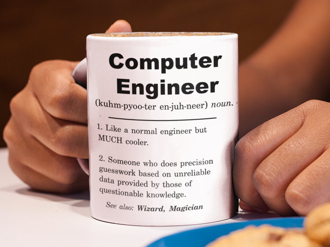 Computer Engineer Definition Mug, Computer Engineer Gifts, Computer ...