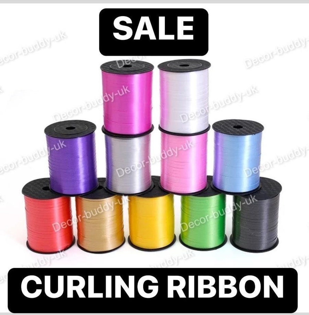 50 Meters Metallic Pearl Balloon Curling Ribbon for Party Gift Wrapping ...