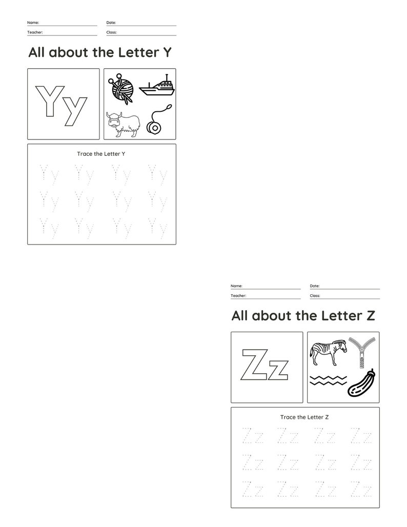 Children's Learning Activity Abcs Writing Workbook | DOWNLOAD - Etsy