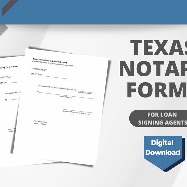 Notary Acknowledgement Template - Etsy