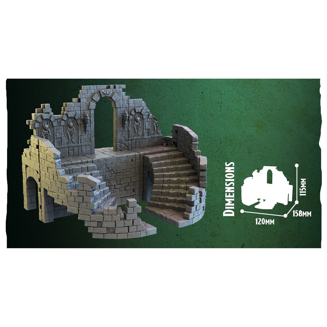 Dungeon Entrance Building Stairs Dungeon of Despair Tabletop Model ...