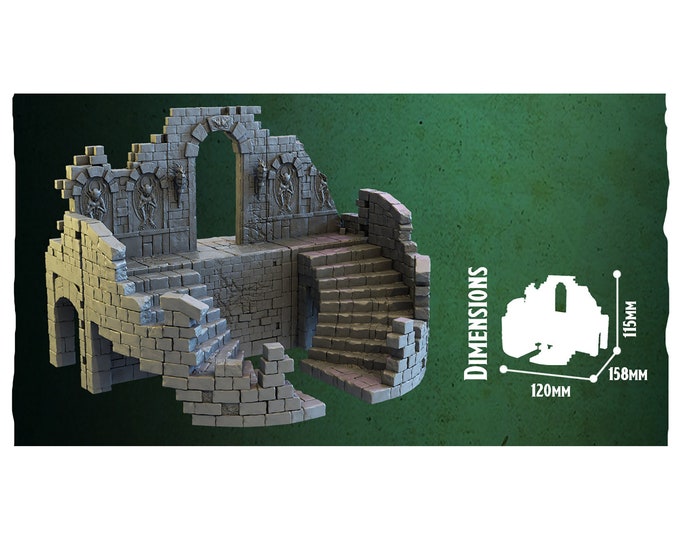 Dungeon Entrance Building Stairs Dungeon of Despair Tabletop Model ...